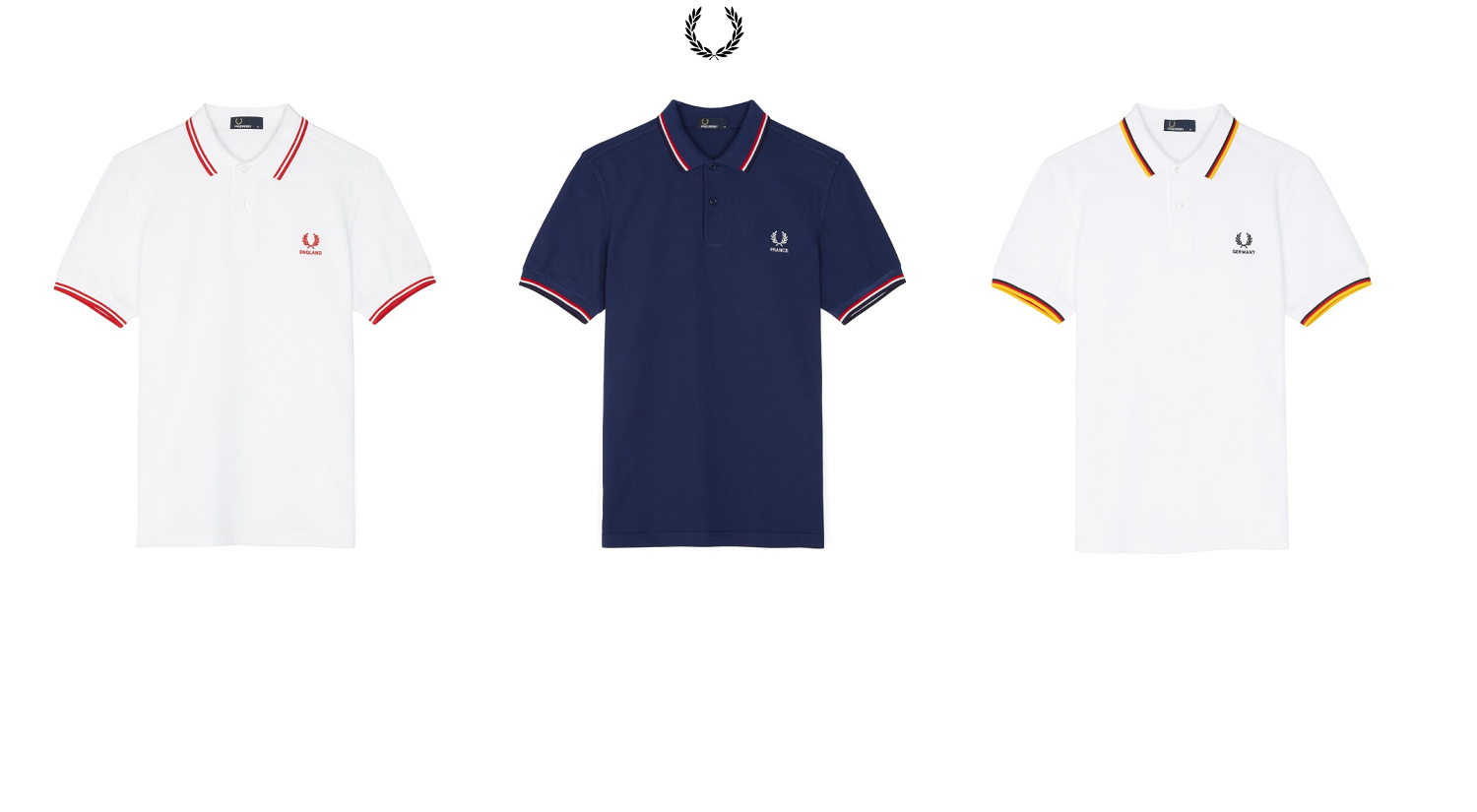 Fred Perry lanserar "lands-Pikéer" lagom till VM - Dopest